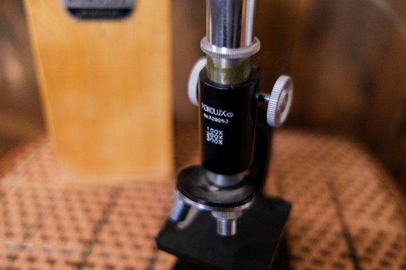 Vintage 1960's Monolux Microscope With Carrying Case - Etsy