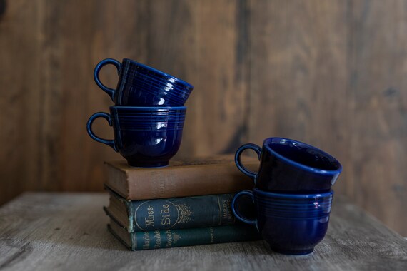 Vintage Fiestaware Fiesta Ware Coffee Tea Cups Mugs set of 4 | Etsy