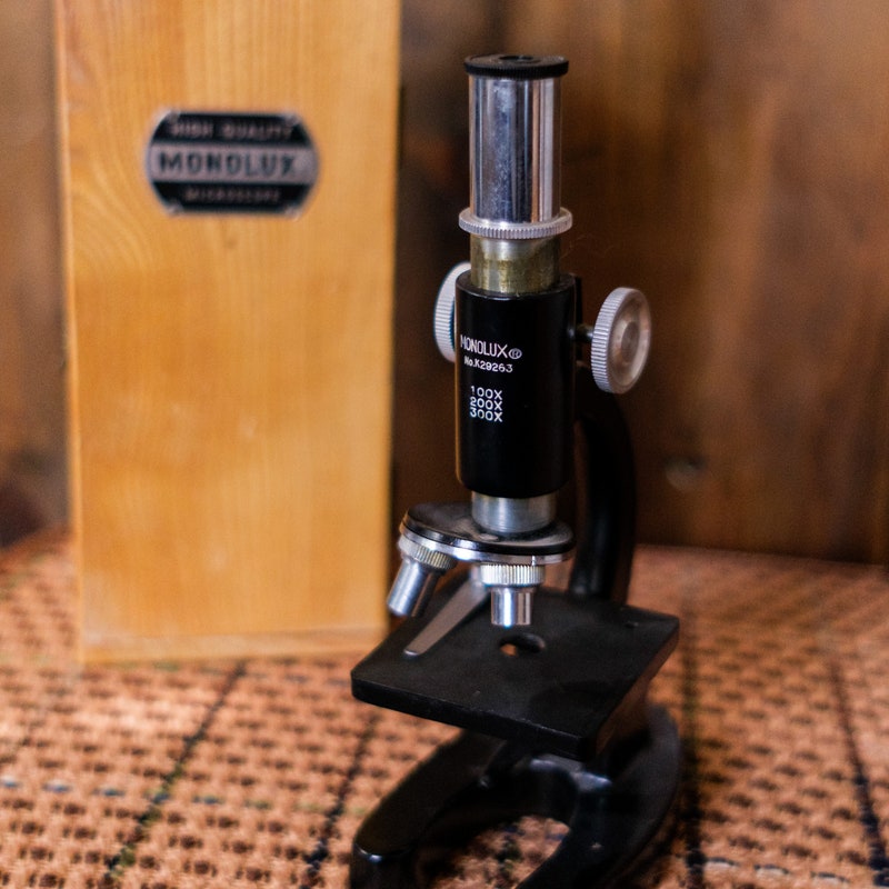 Vintage Microscope - Etsy