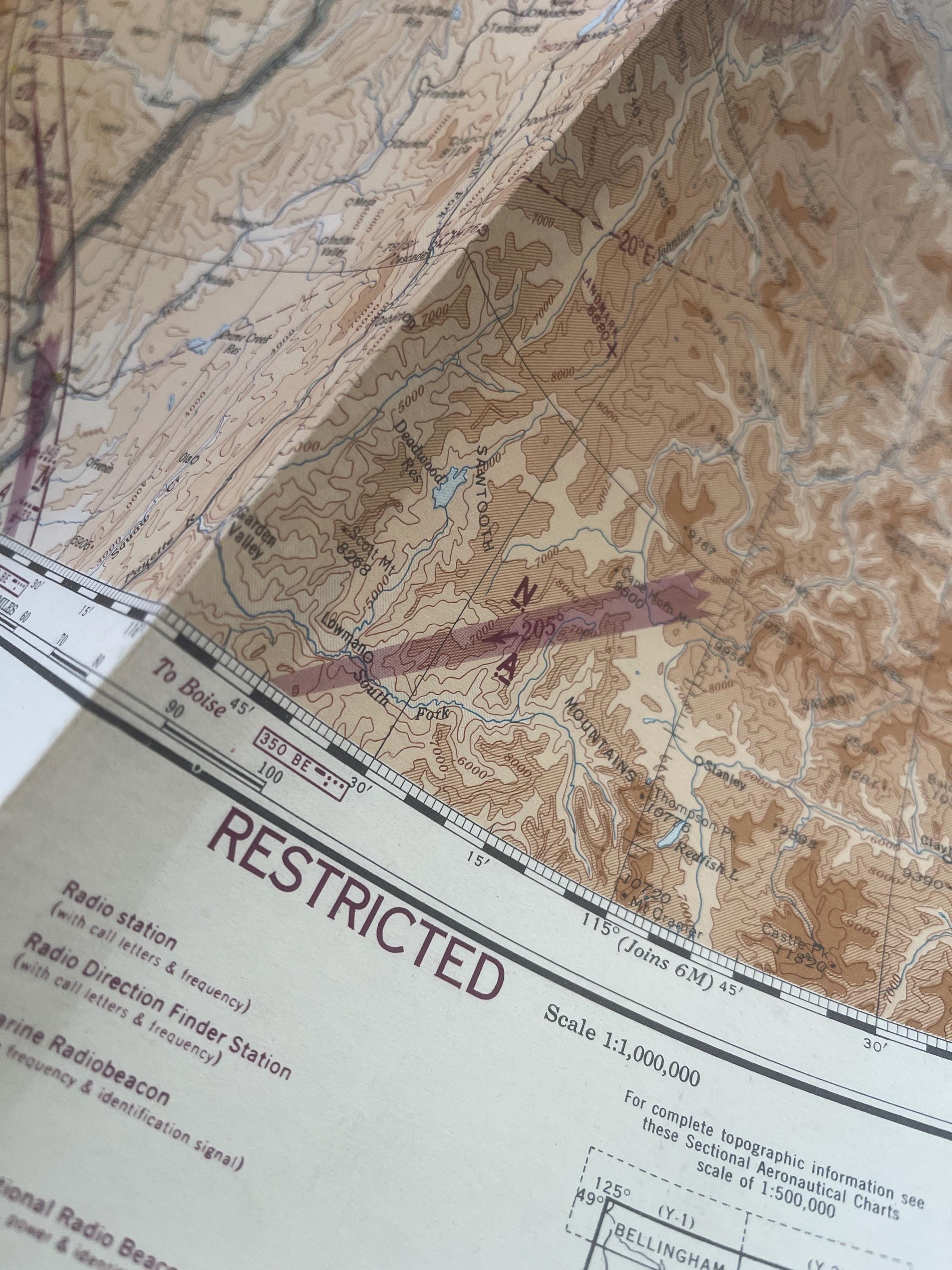 Vintage 1944 WWII Pilot Maps Aeronautical Maps Set of 23 - Etsy