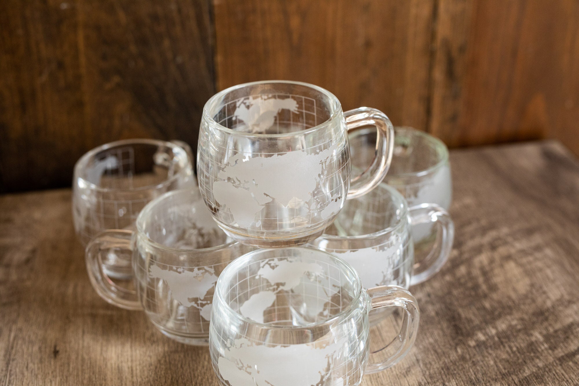 Vintage Nestle Nescafe Globe World Mugs 1970s set of 7 - Etsy