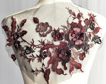 Lace applique dress | Etsy