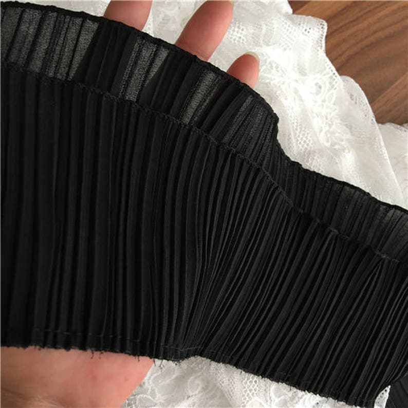 HOT Pleated Lace Trimsdouble Layer Lace Rufflesruffled | Etsy