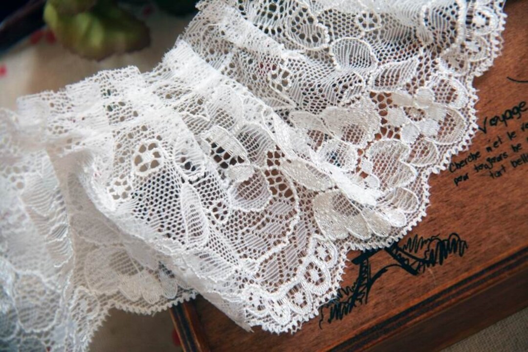 Single Layer Lace Ruffles,pleated Trims,8cm 3.1 Inch,for Lace Top ...