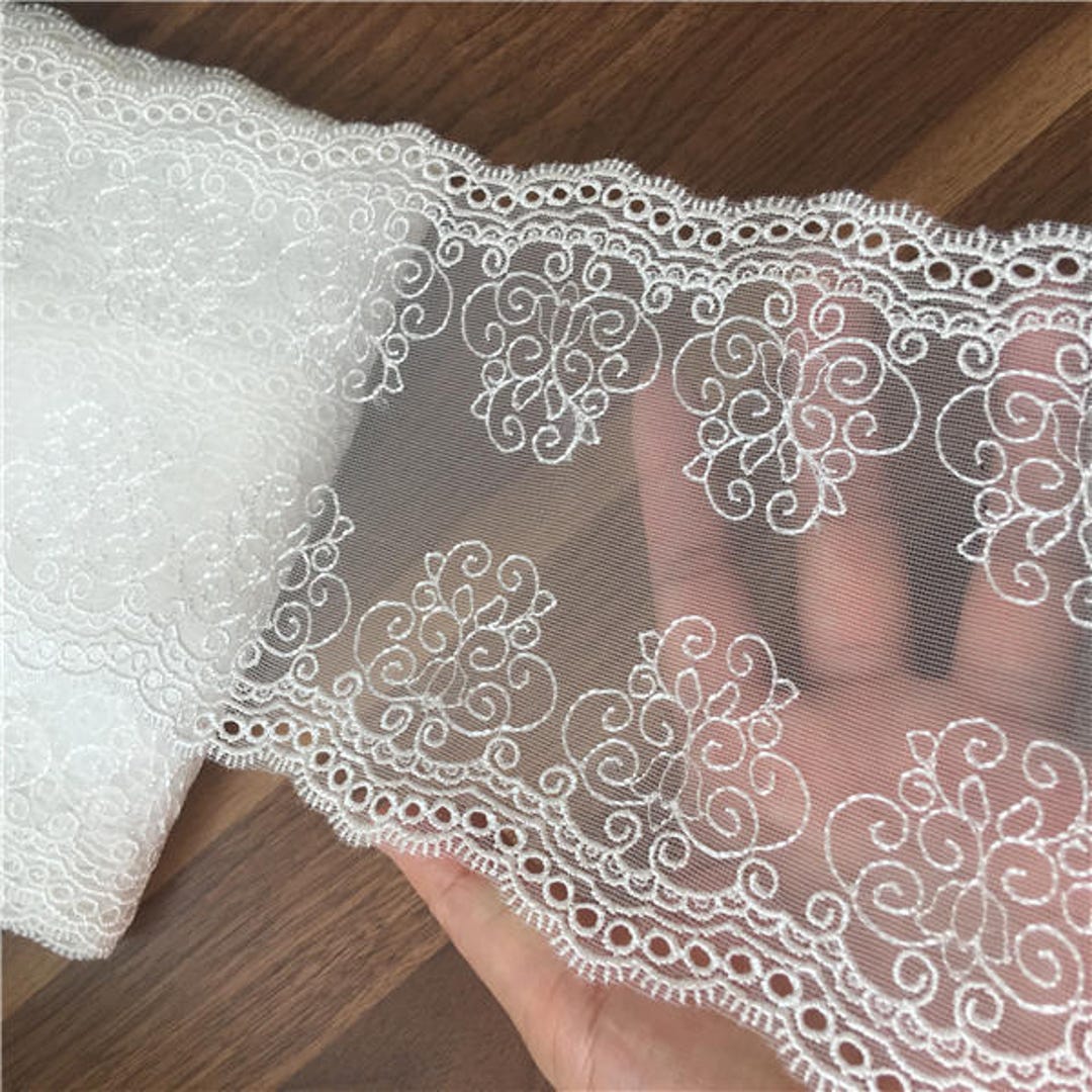 Floral Insertion Lace,little Stiff,embroidered Venice Lace Trims,bobbin ...