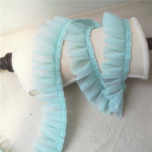 Good Quality Double Layer Soft Mesh Tulle Lace Ruffles,multi Colors ...