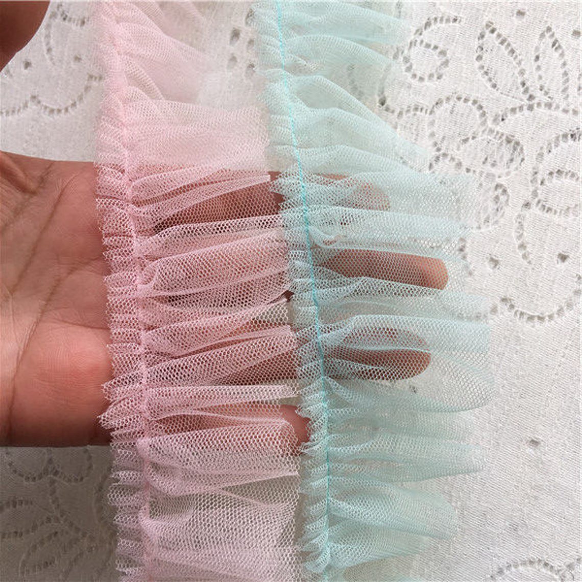 Pleated Tulle Rufflessingle Edged Lace Trims4.5cm 1.7in - Etsy