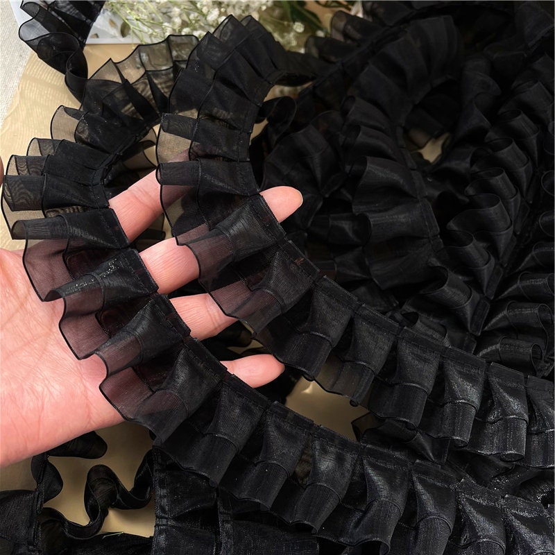 Double Layered Lace Pleatslace Rufflesneckline Collar - Etsy