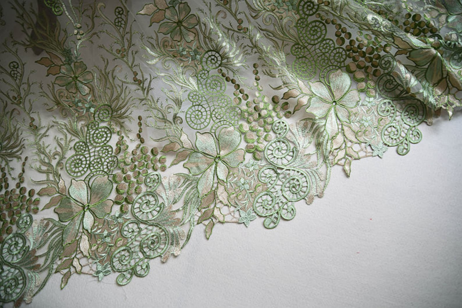 High Quality Embroidered Fashion Lace Fabric Bridal Dress - Etsy