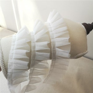 Good Quality Double Layer Soft Mesh Tulle Lace Ruffles,multi Colors ...