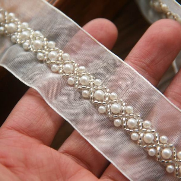 Beaded Bridal Sash - Etsy