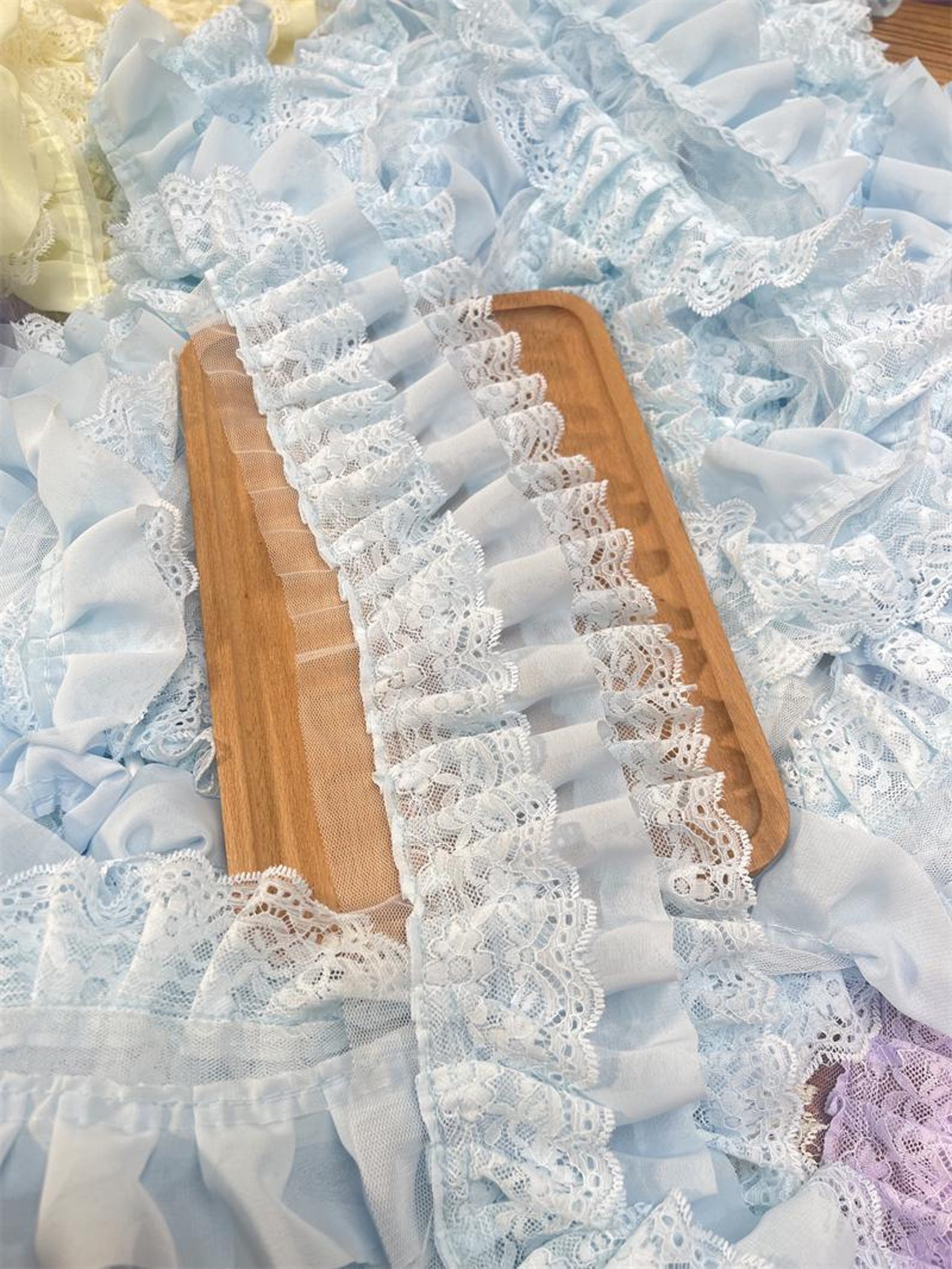 3-layer Lace Ruffles,lyrical Dance Pleated Trims,barbie,120d Chiffon ...