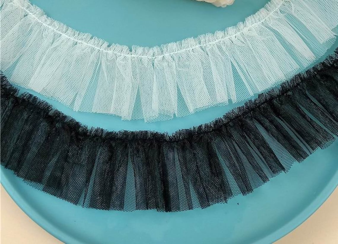 Pleated Tulle Rufflessingle Edged Lace Trims4.5cm 1.7in - Etsy