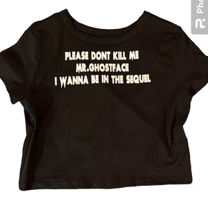 GHOSTFACE Crop Top scary Movie - Etsy