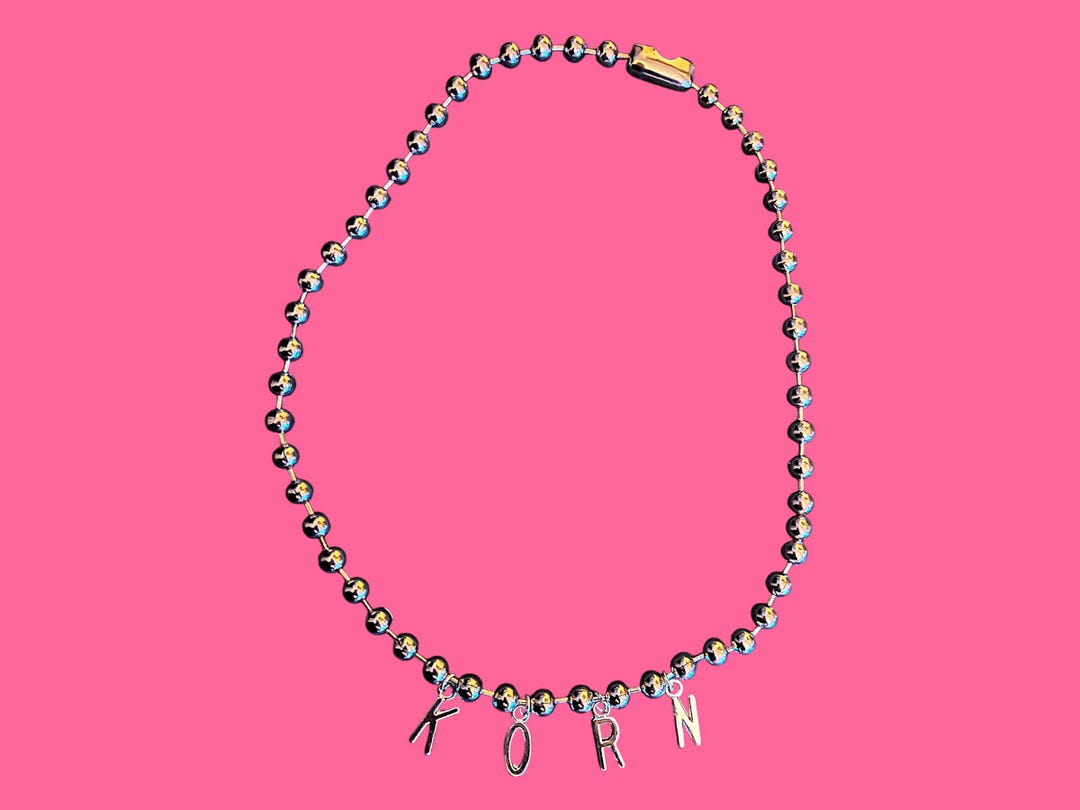 Korn Inspired Ball Chain Necklace - Etsy