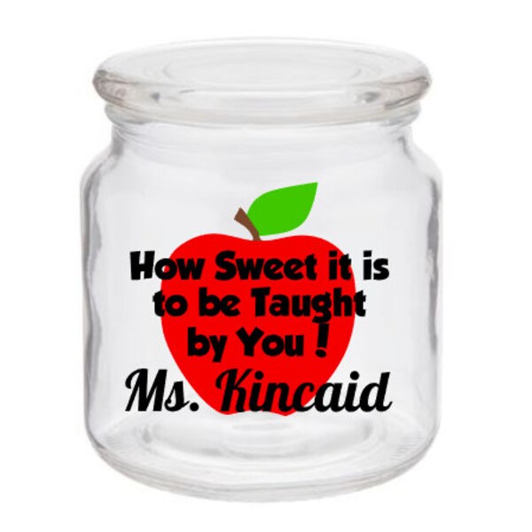 Teacher Candy Jar - Etsy