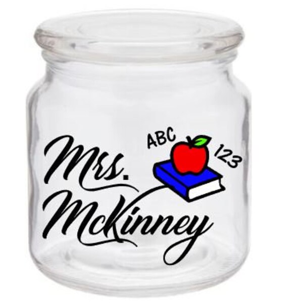 Teacher Candy Jar - Etsy