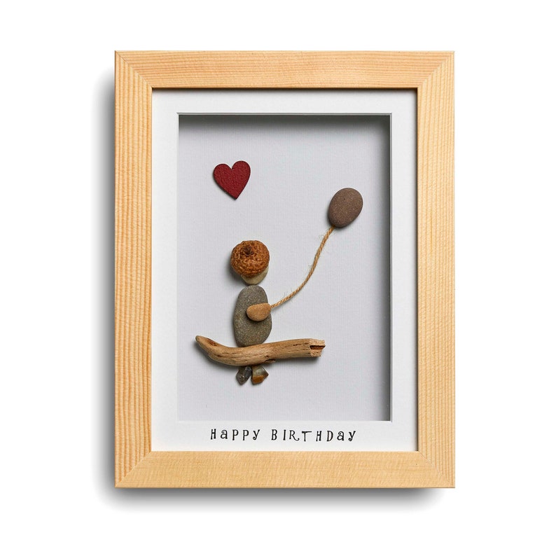 Happy Birthday - Unique Pebble Art Picture - Etsy