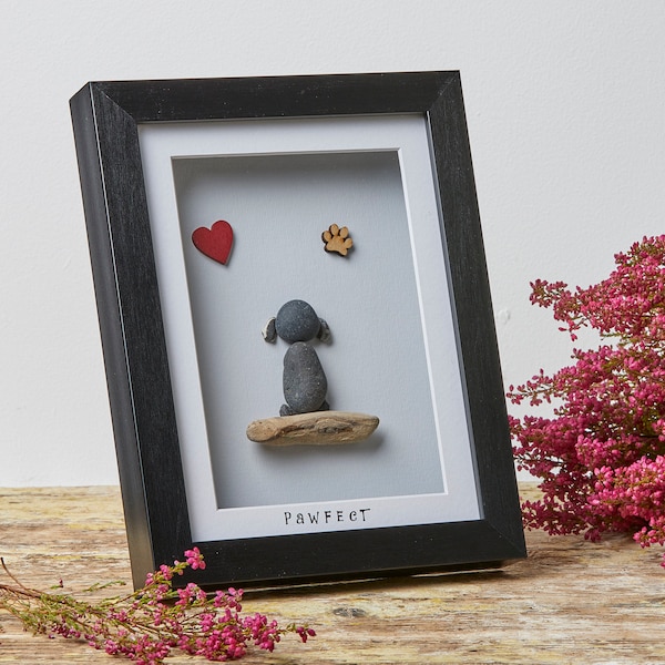 Dog Pebble Art - Etsy
