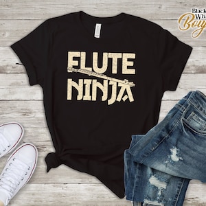 Flute Ninja Shirt Funny Flute Player Gifts - Etsy