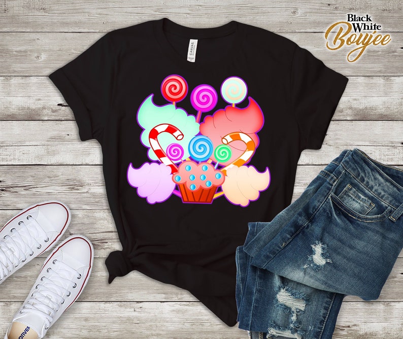 Candy Lover Tshirt Cute Colorful Candies Lollipops Son | Etsy