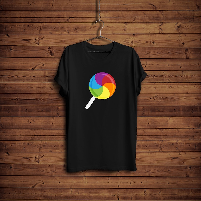 Lollipop Shirt/ Colorful Lollipop Shirt/ Funny Candy T-shirt/ Awesome ...