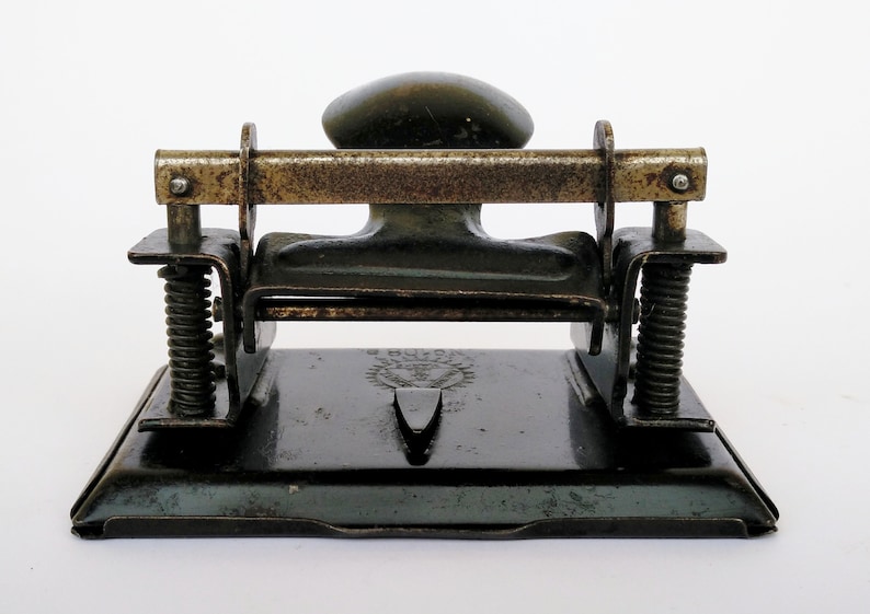 Antique Office Hole Punch Punching Tool Paper Puncher Hole Manual. Desk ...
