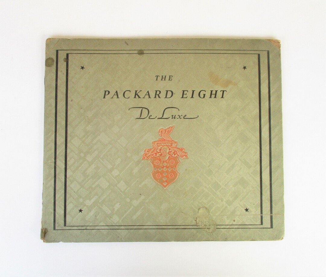 Rare Antique the Packard Eight De Luxe Illustrated Catalog. Automobilia ...