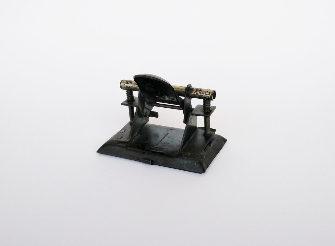 Antique DRP Office Hole Punch Punching Tool Paper Puncher Hole Manual ...