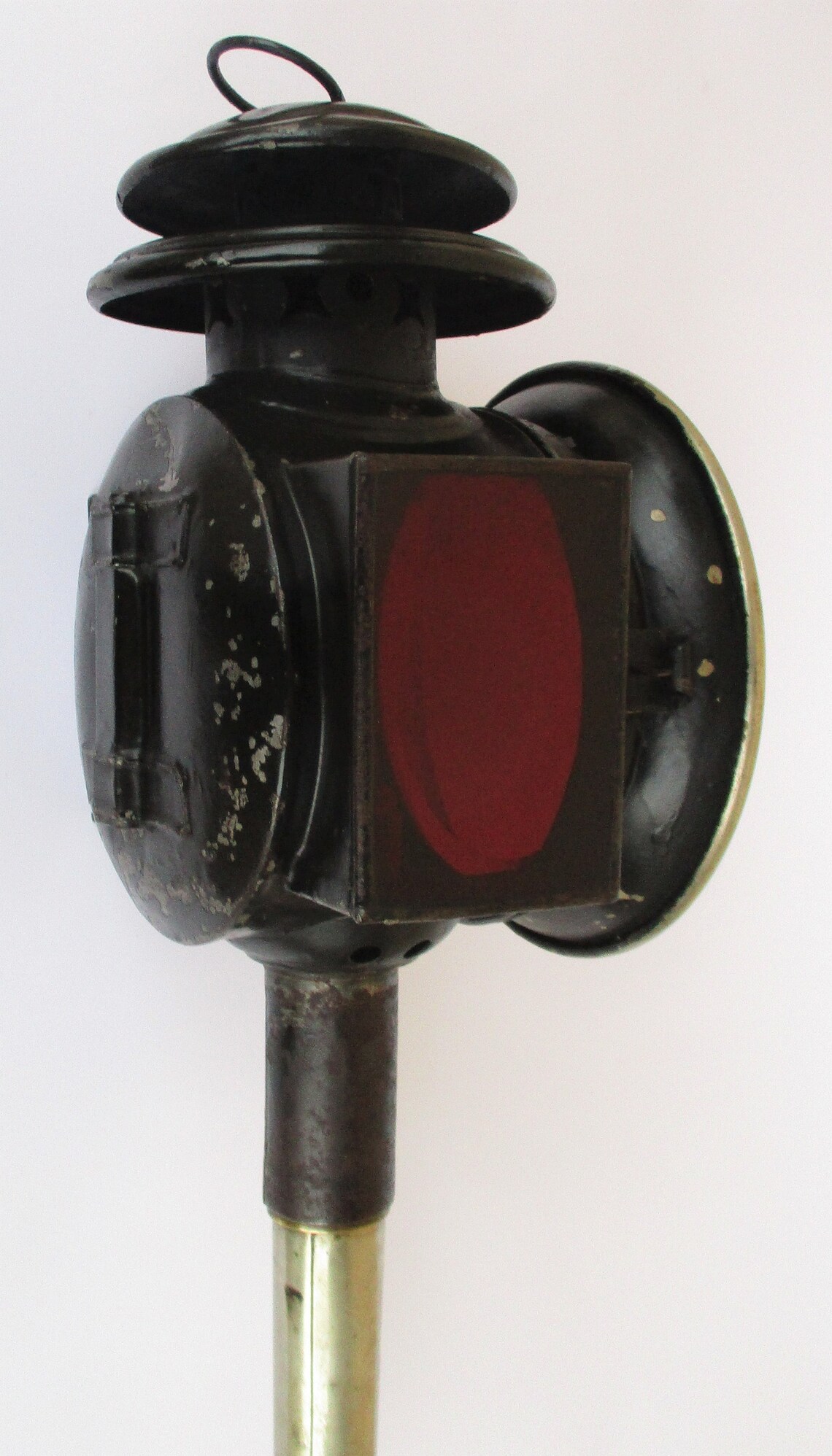Antique 19th Century Buggy Carriage Iron Candle Light Lantern Lamp ...