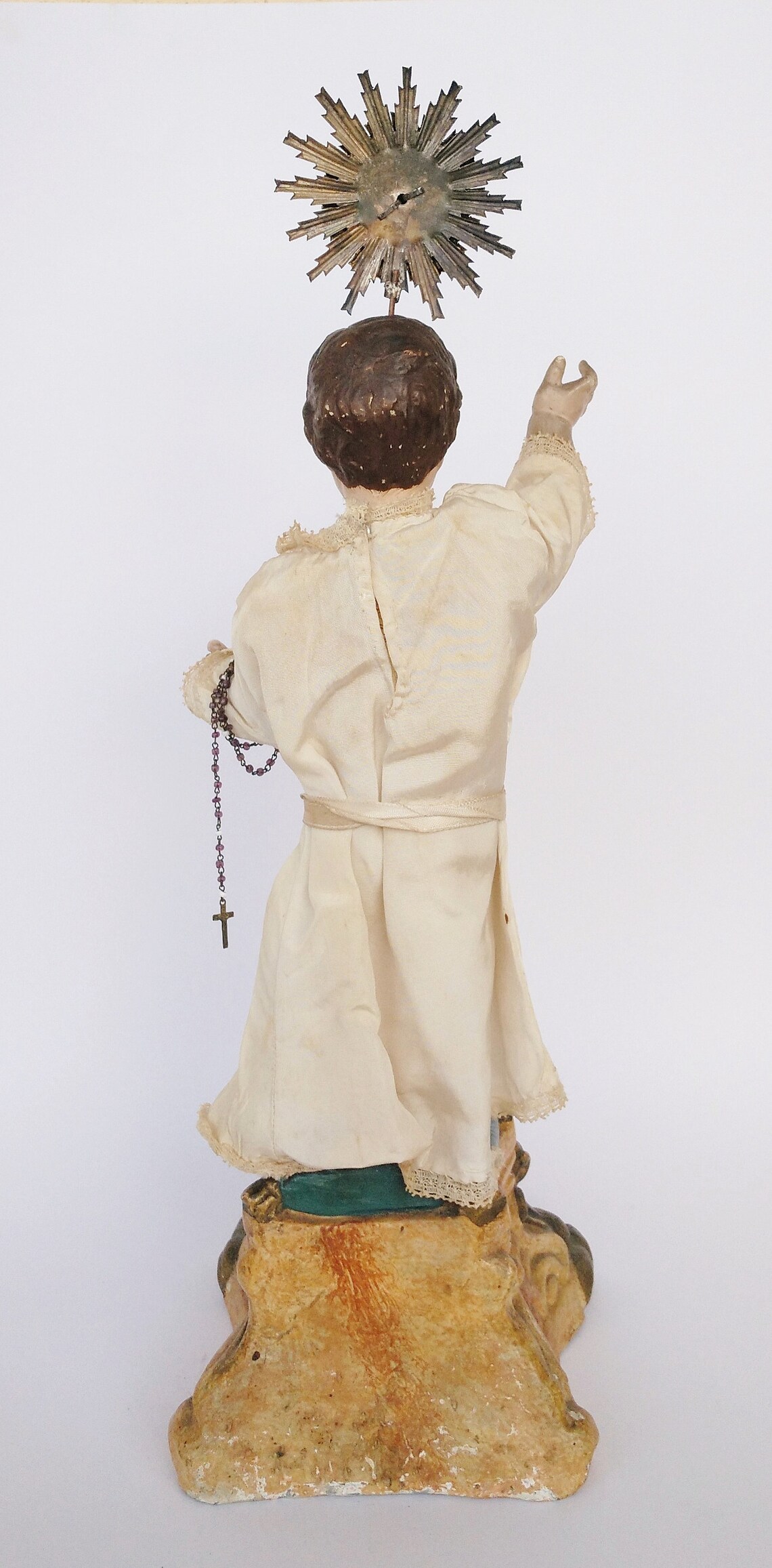 Antique 19th Century Portuguese Child Jesus Terracotta Sculpture Statue ...