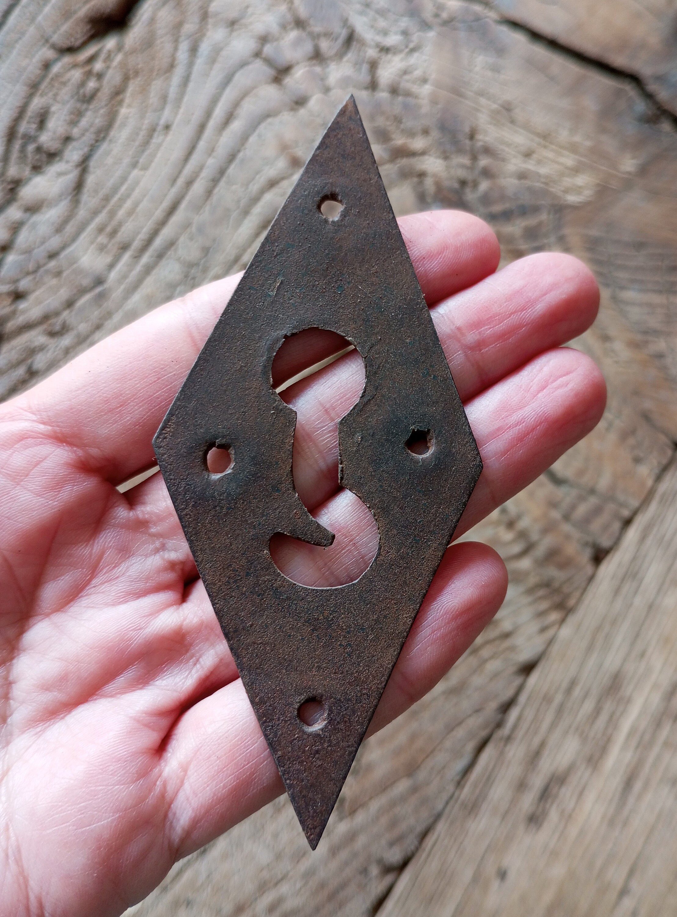 Antique 18th/19th Century Set of Three (3) Diamond Door Hardware ...