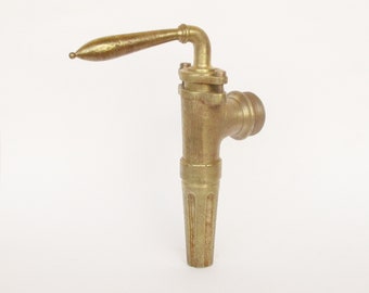 Antique Brass Wine Barrel Cask Tap. Wine Related Collectible ...