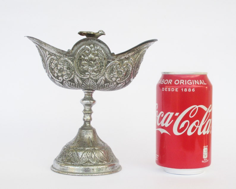 Antique Religious Chromed Brass Altar Incense Vessel Boat - Etsy