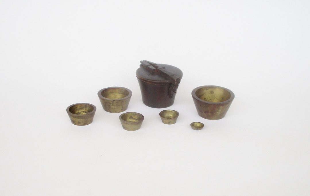 Antique 18th/19th Century Set of 6 Bronze Nesting Weights Nested ...