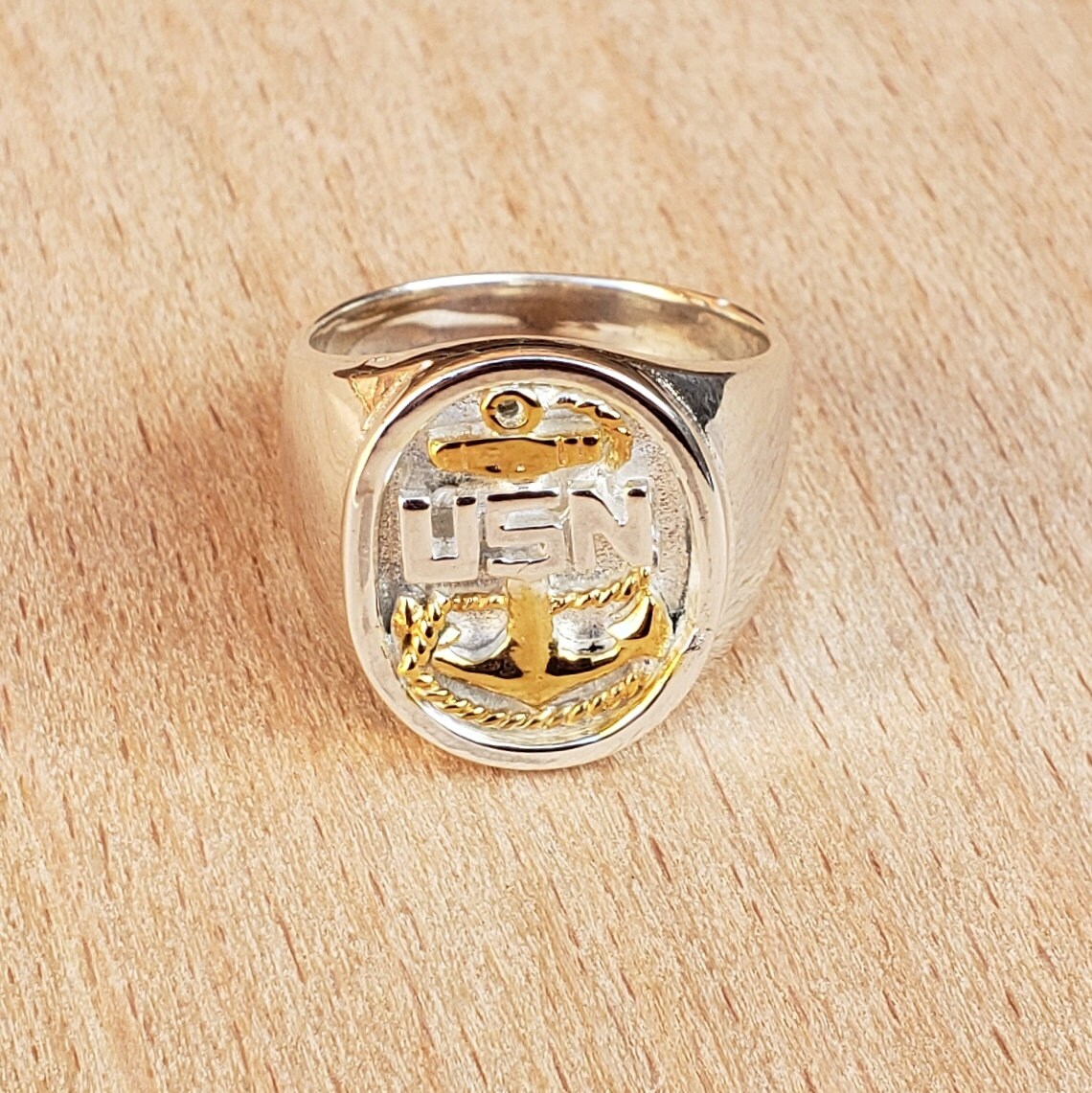 Navy Chief Sterling Silver 925 Ring - Etsy
