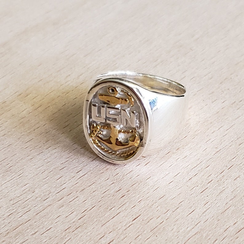 Navy Chief Sterling Silver 925 Ring - Etsy