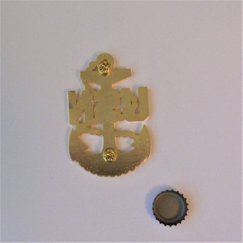 Navy Chief Large Metal Fouled Anchor 4 Inch With Pins and Frogs - Etsy