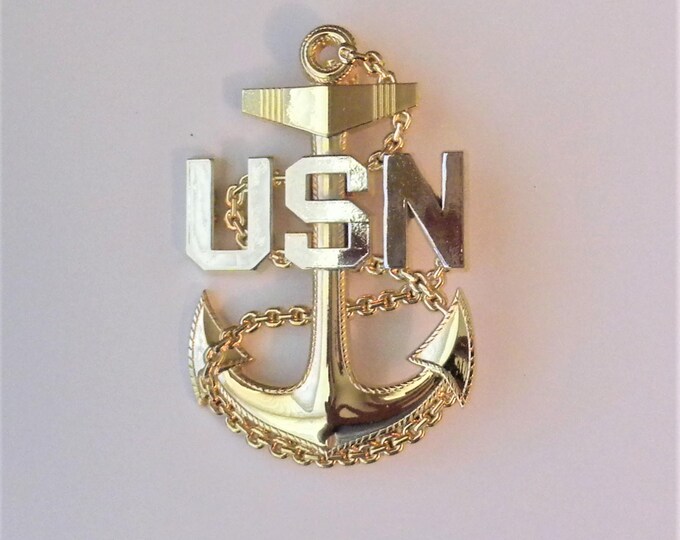 Navy Chief Large Metal Fouled Anchor 4 Inch With Pins and Frogs - Etsy