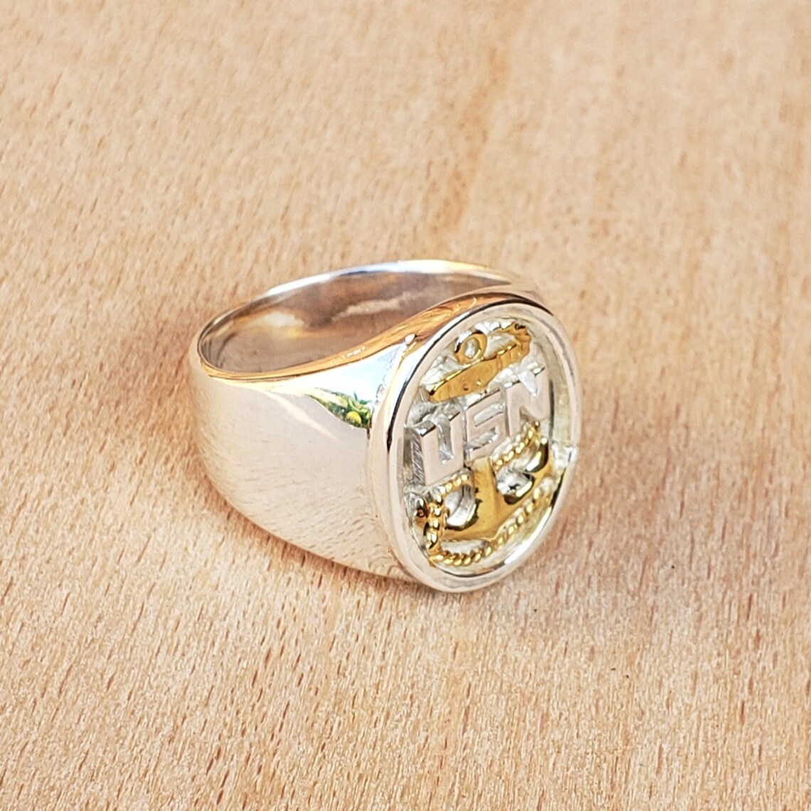 Navy Chief Sterling Silver 925 Ring - Etsy