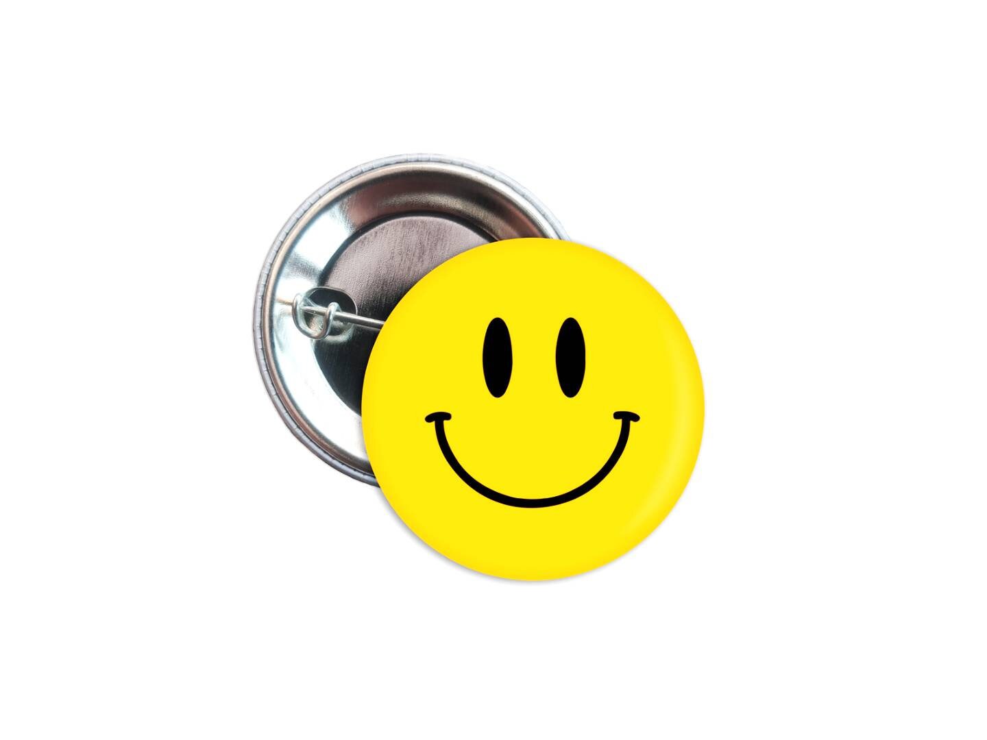 Smiley Face Pin Buttons 1-1/2 Inch 1 Free Gift - Etsy
