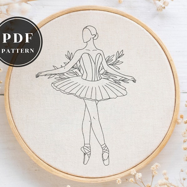 Ballet Embroidery - Etsy
