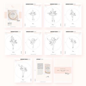 Ballet - Hand Embroidery Pattern Pack - Etsy