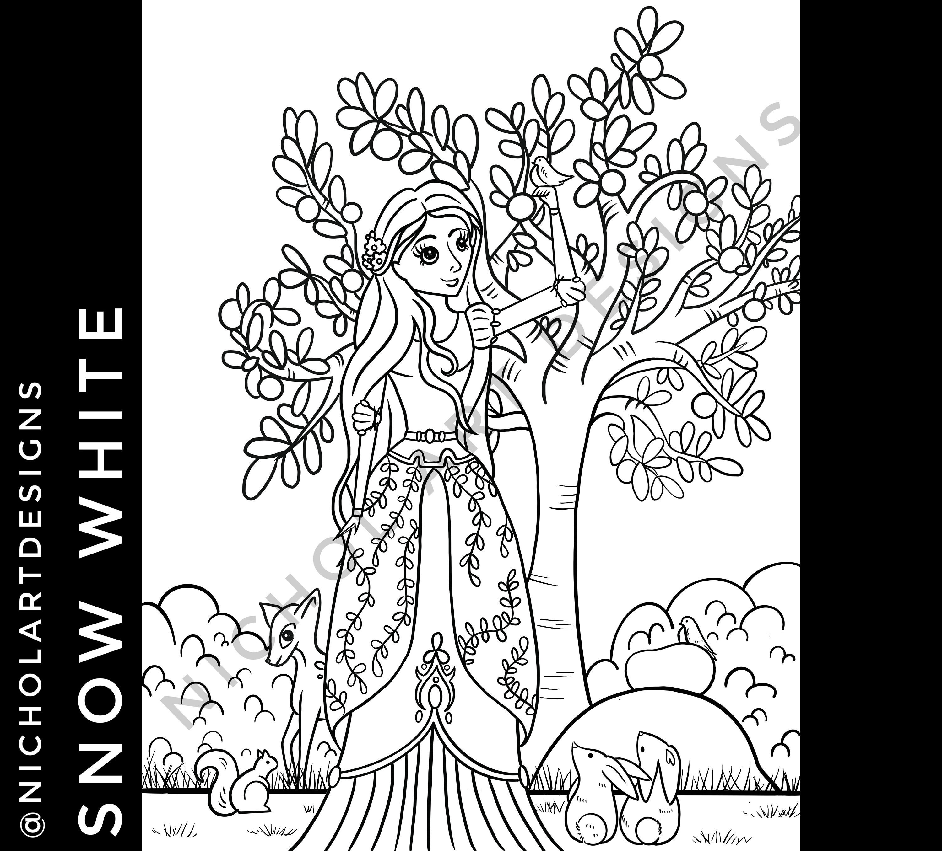 Snow White Printable Coloring Pages