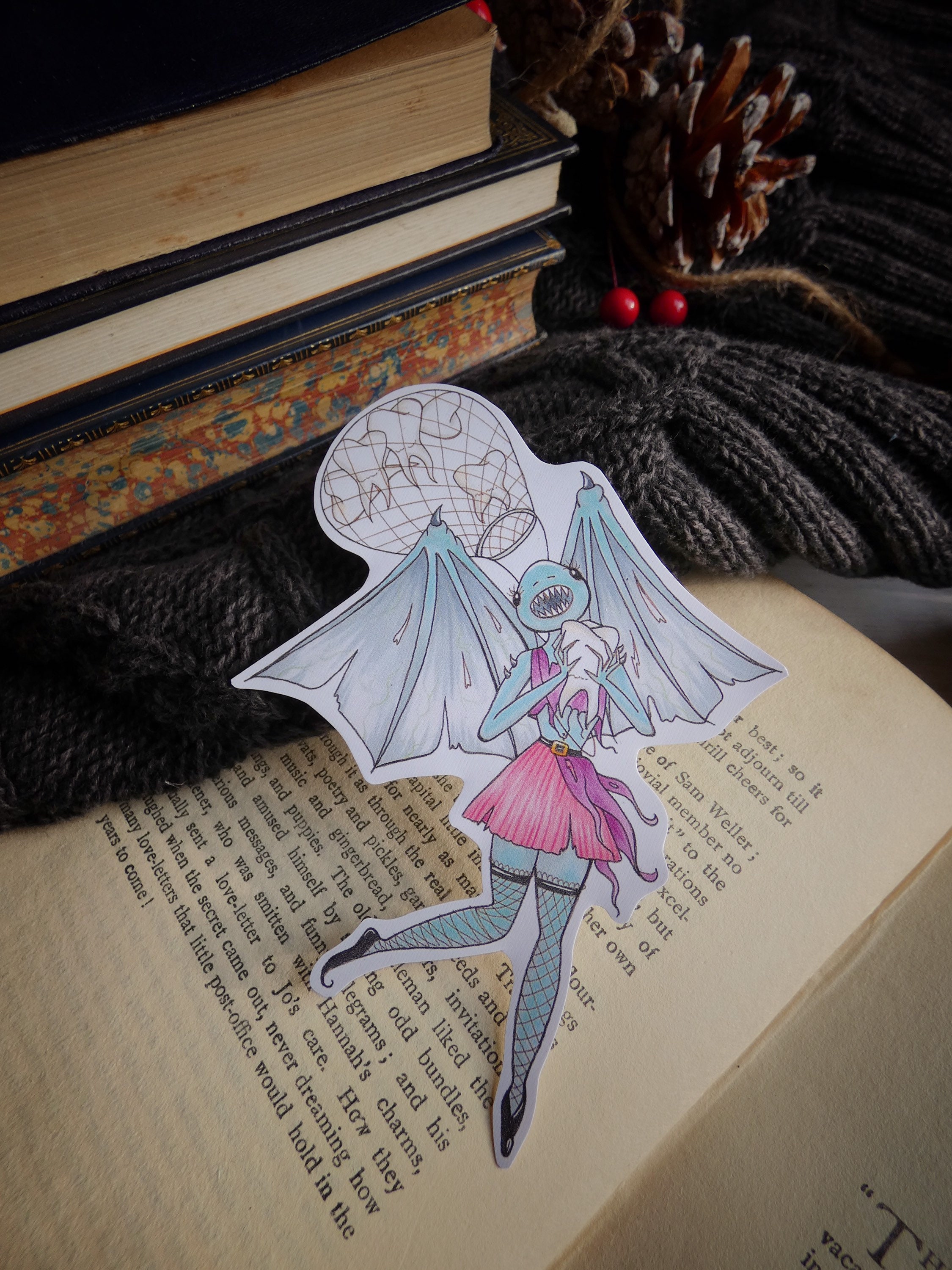 Tooth Fairy Vinyl Sticker Creepy Tooth Fairy Scary Tooth | Etsy