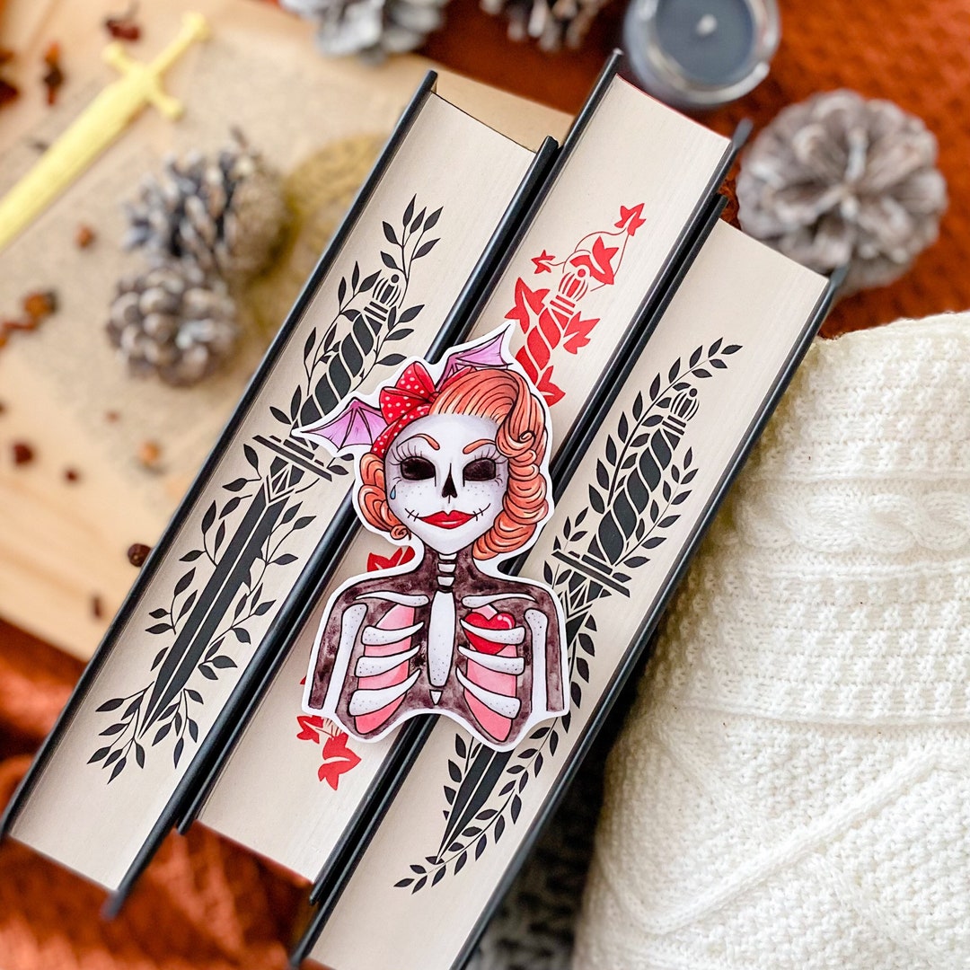 Pin up Skeleton Vinyl Sticker, Skeleton Girl Sticker, Pin up Sticker ...