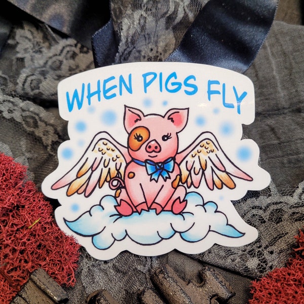 Pink Flying Pig - Etsy