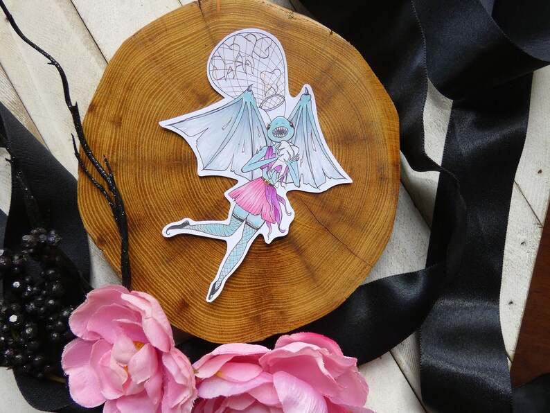 Tooth Fairy Vinyl Sticker Creepy Tooth Fairy Scary Tooth | Etsy