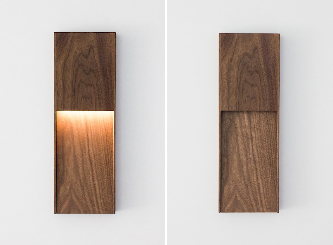 Walnut Wall Light LUXO | Etsy