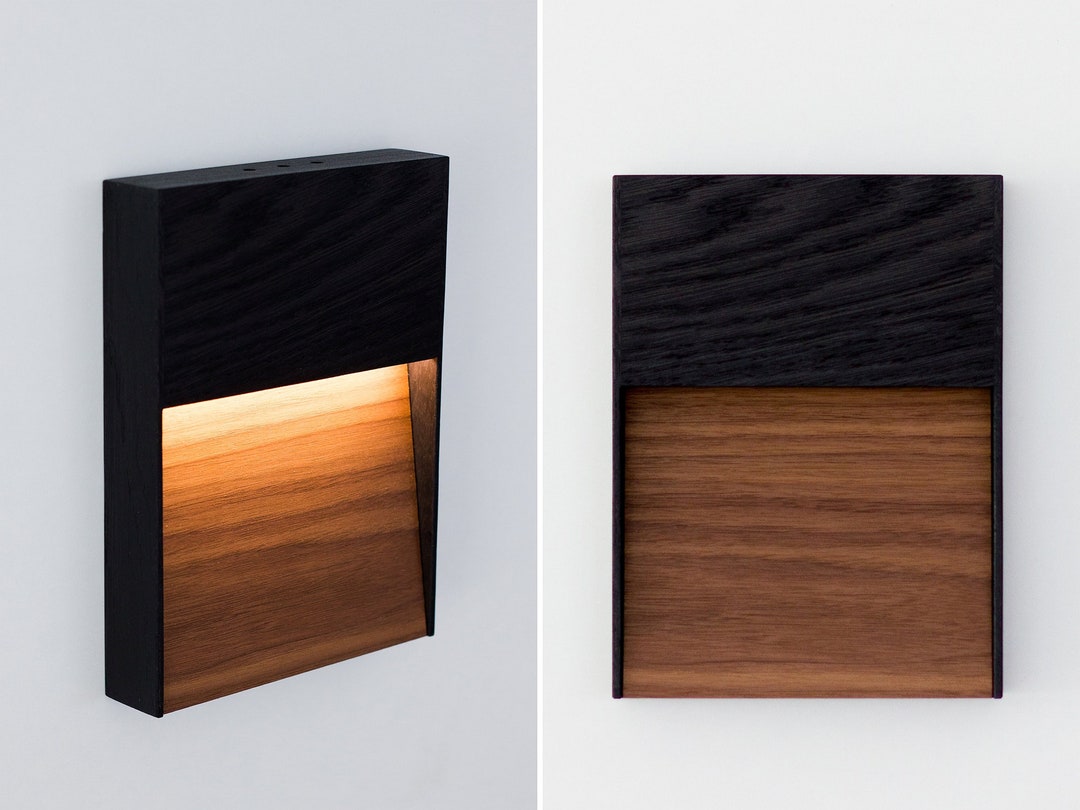 Walnut Amberlight - LED Wall Light - Etsy